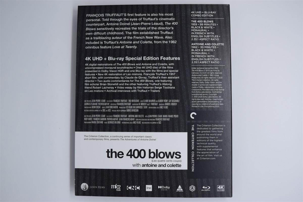 The 400 Blows with Antoine and Colette Packaging Photos ...