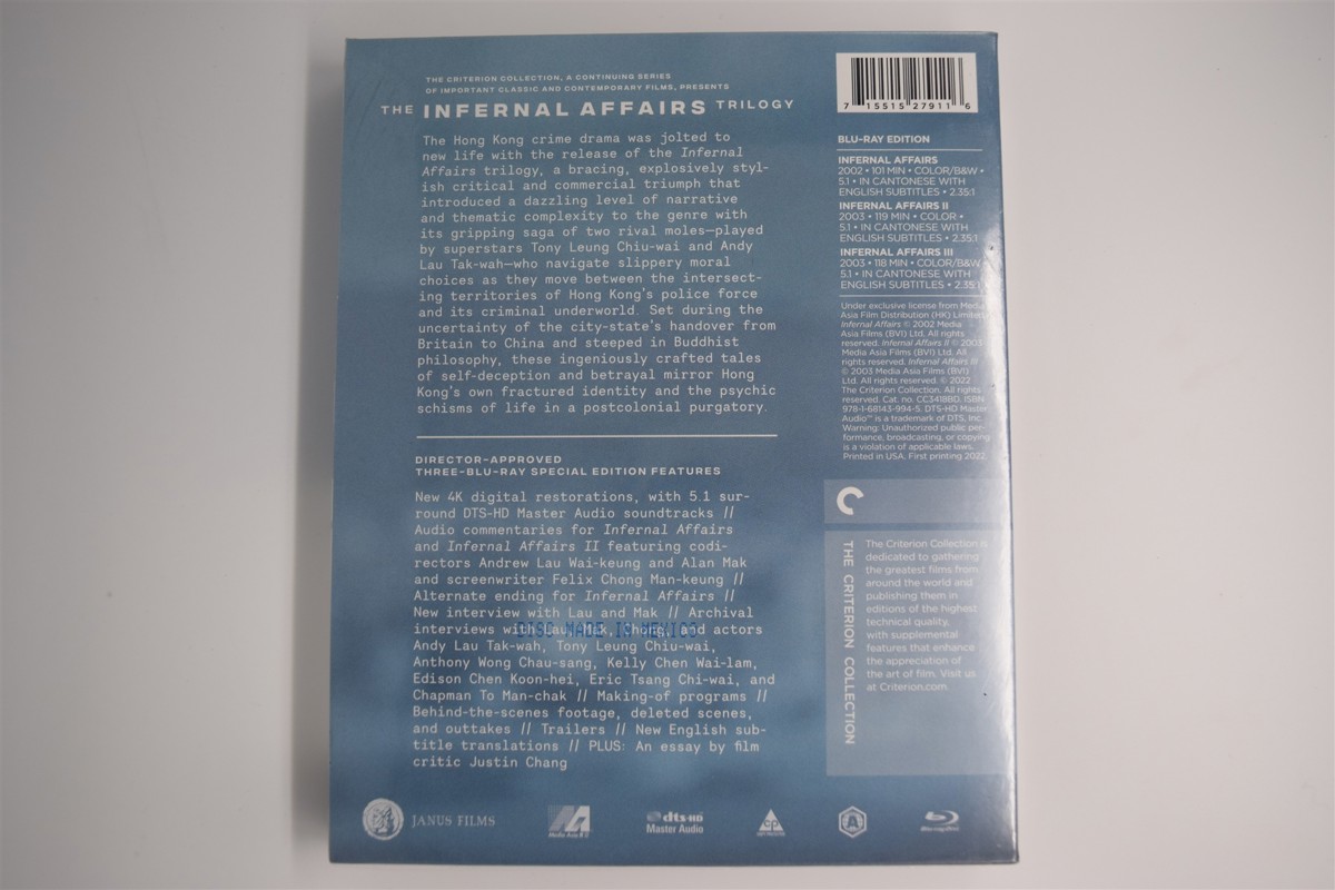 The Infernal Affairs Trilogy Packaging Photos :: CriterionForum ...