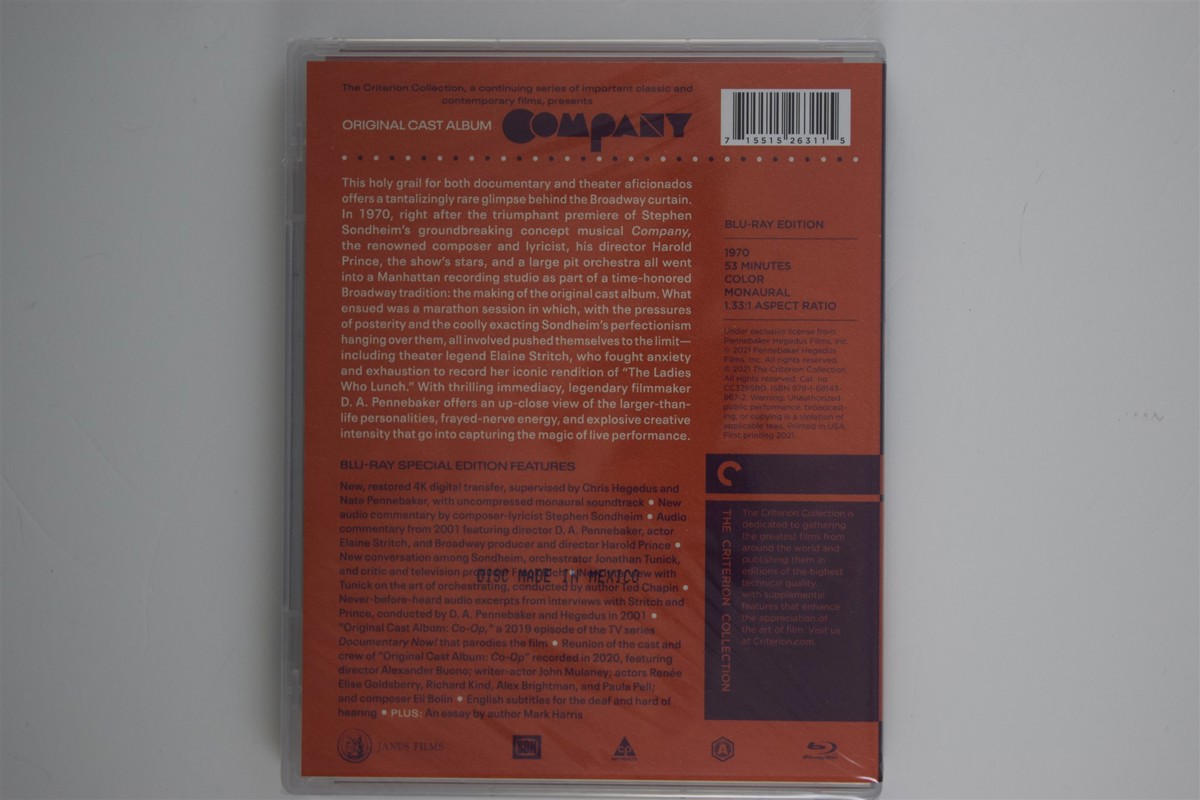 Original Cast Album: “Company” Packaging Photos :: CriterionForum ...