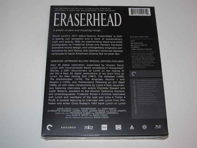 Eraserhead Packaging Photos :: CriterionForum :: Criterion Forum