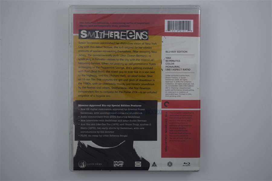 Smithereens Packaging Photos :: CriterionForum :: Criterion Forum